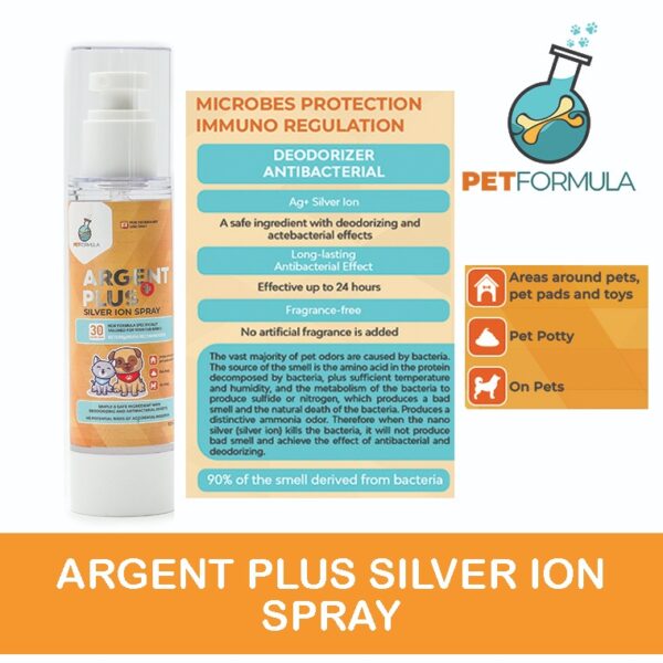 Argent Plus Silver Ion Wound Pet Spray - Deodorizer, Disinfectant w ...